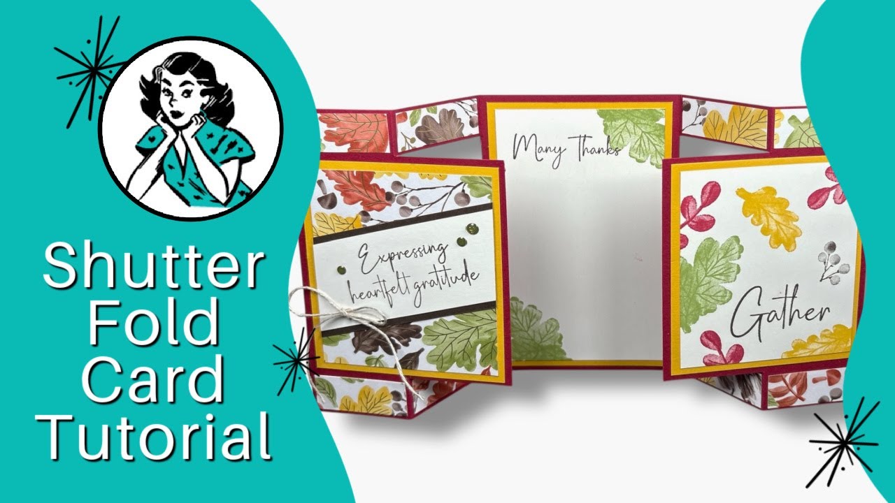 🔴 Shutter Fold Card Tutorial | Perfect For Fall - YouTube