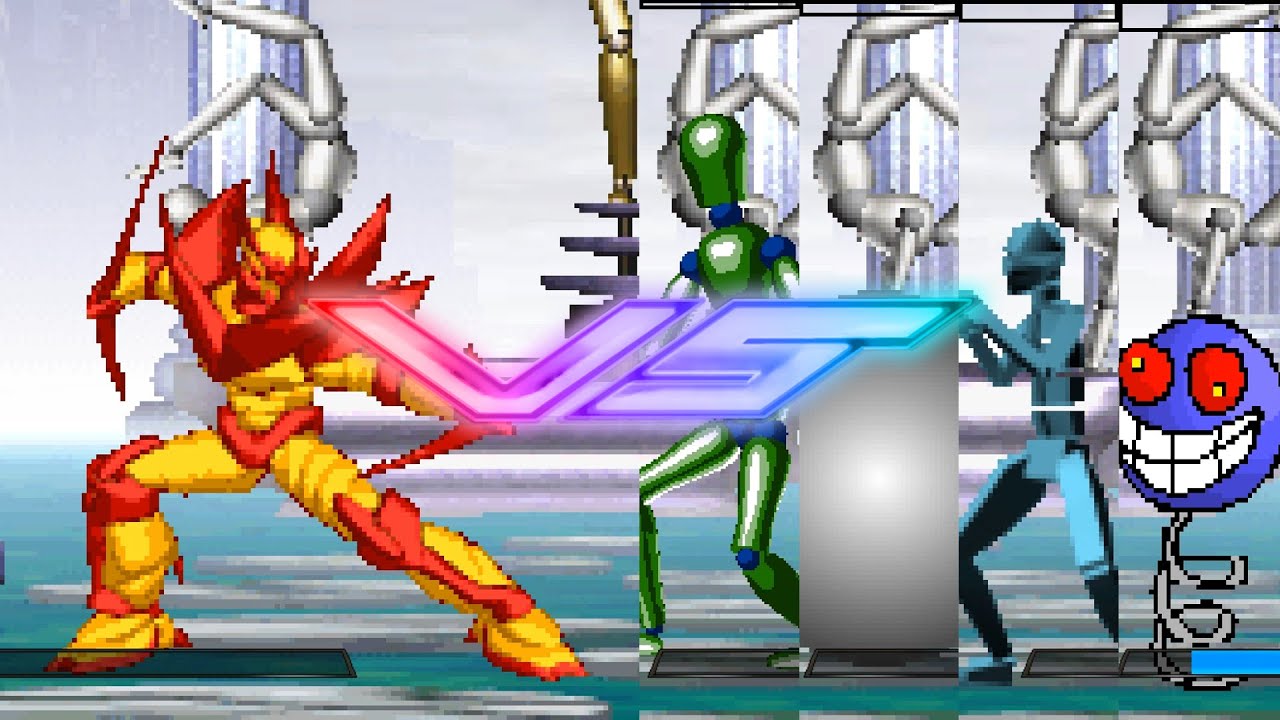 MUGEN - Original Characters - Dragon Claw vs. Blockhead, Bola, Biped ...