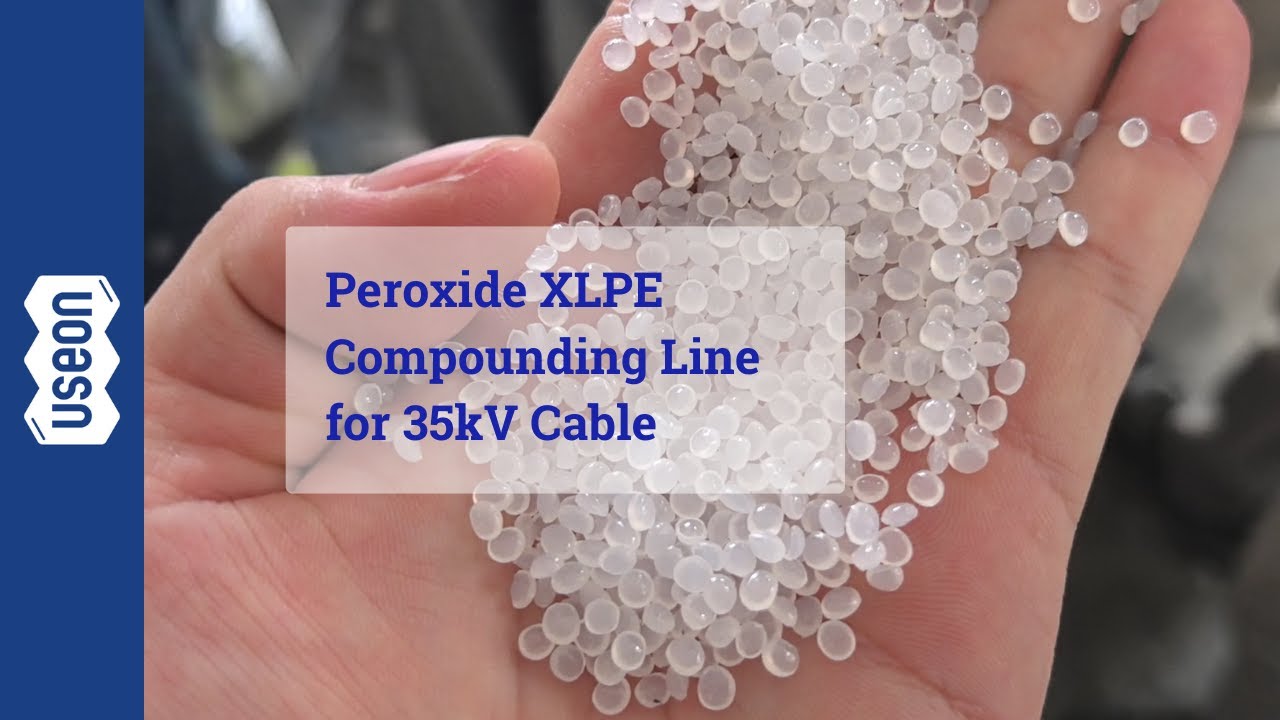 Peroxide XLPE Compounding Line for 35kV Cable - USEON - YouTube