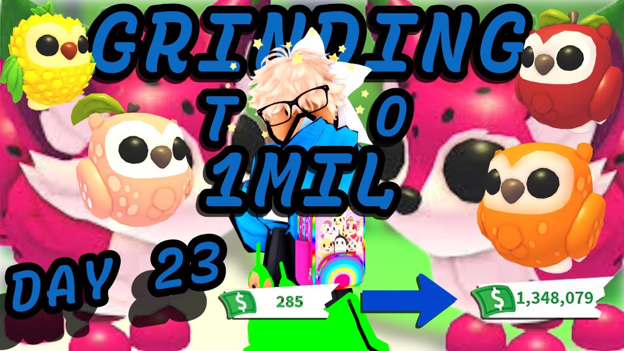 NEW FRUIT OWLS!!!||day 24||GRINDING UNTIL I GET 1MIL BUCKS!!||Update ...