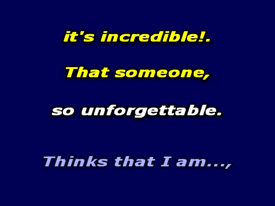 UNFORGETTABLE.Karaoke. Nat King Cole. - YouTube
