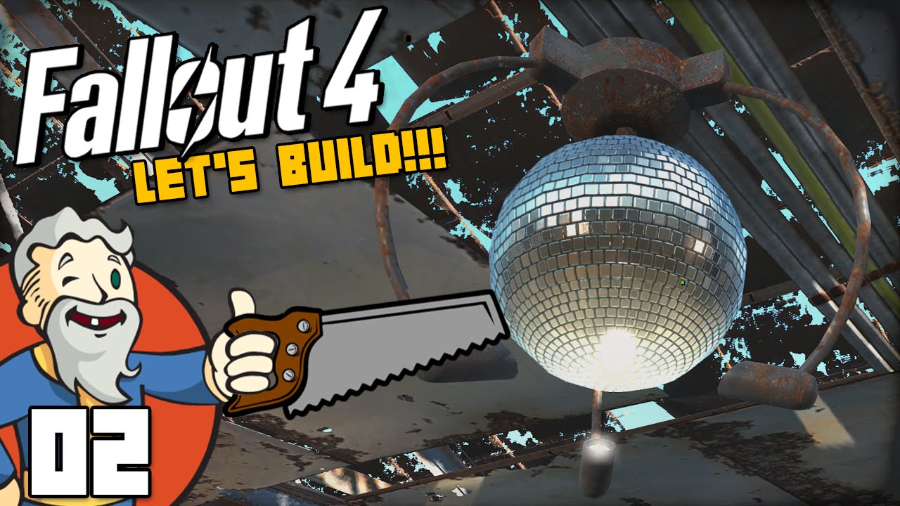 "SHINY DISCO BALL!!!" Fallout 4 LET'S BUILD Part 2 - 1080p HD PC ...