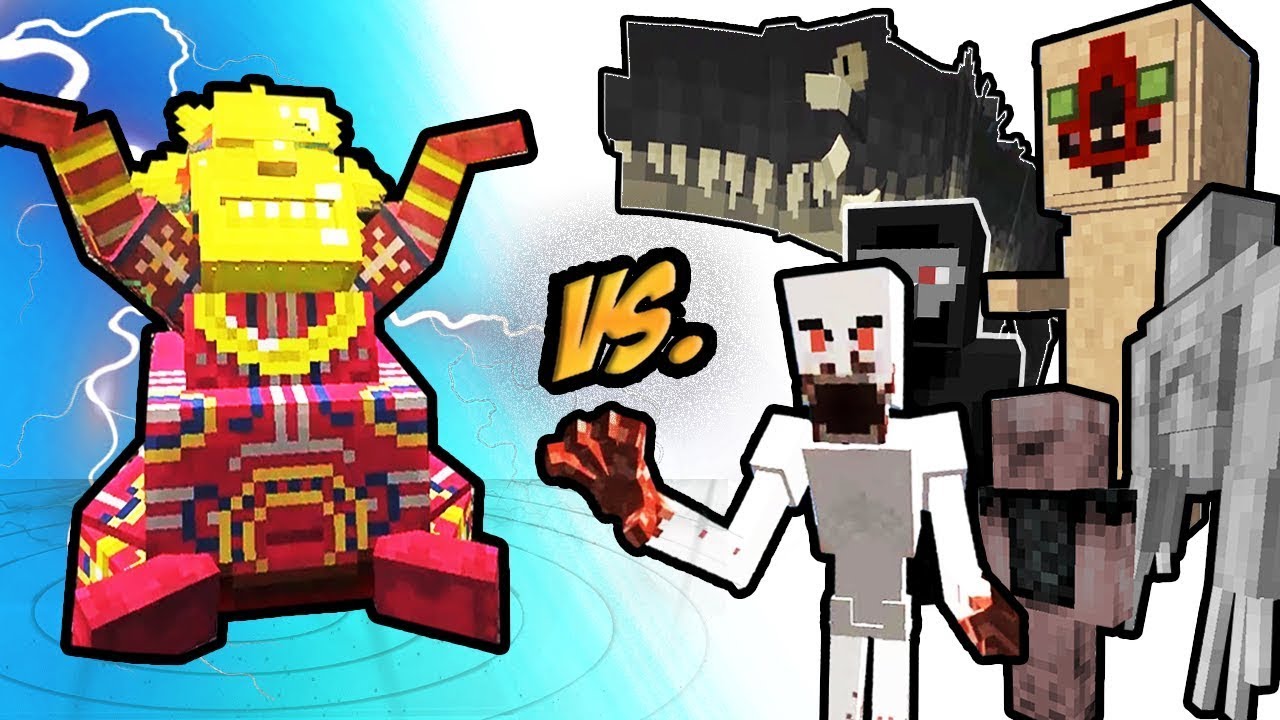 Red The Sun Chief Vs. SCP Lockdown Mod Monsters in Minecraft - YouTube