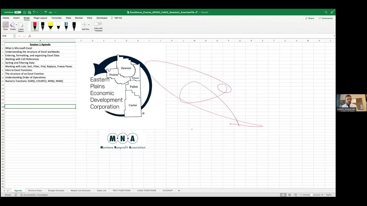 Microsoft Excel Session 1, October 10, 2022 - YouTube