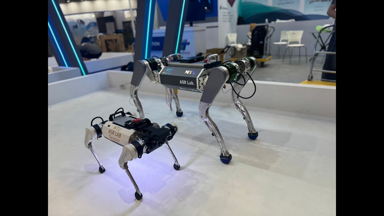 Progress Update about NTU ASR Lab. Quadruped Robots: 2025/09/10 - YouTube