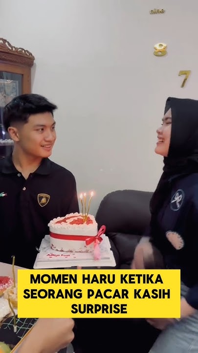 momen haru ketika pacar dikasih surprise ulang tahun bikin mewek ‼️‼️ #surprise #ulangtahun # ...