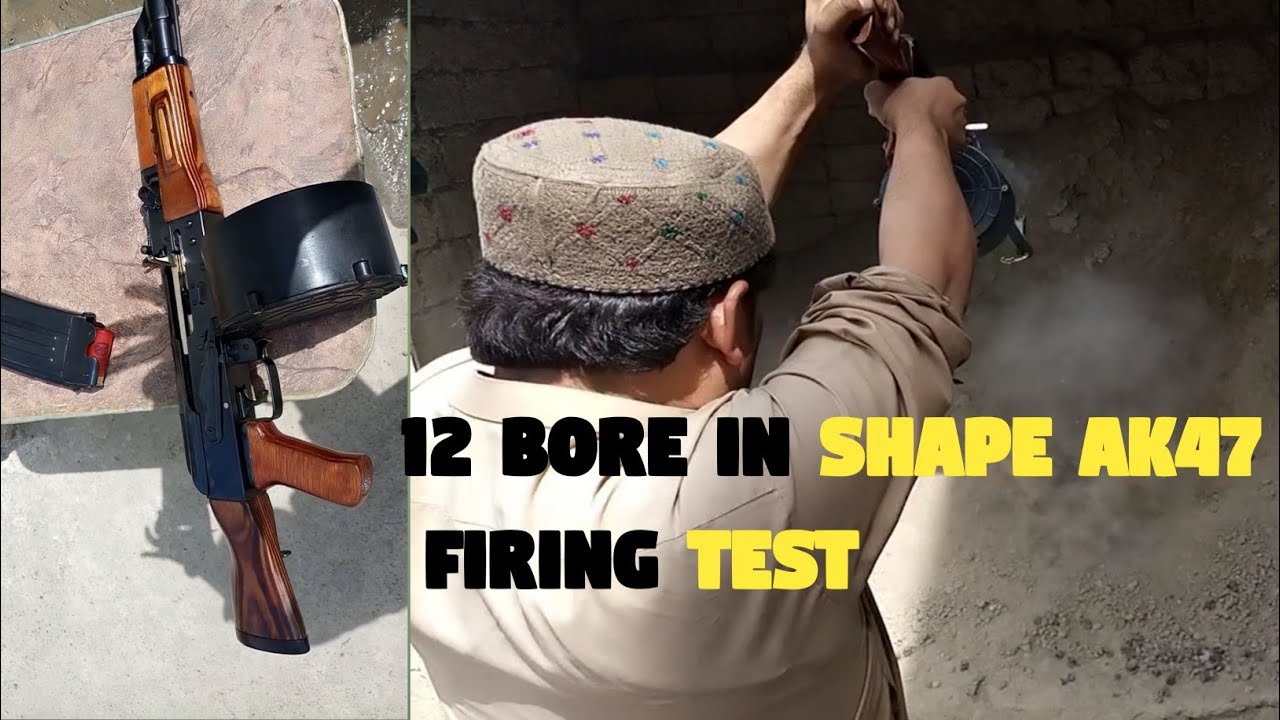 12 Bore Rifle AK47 Russian Shap|12 Bore Gun Firing Test|12 Bore Megazin ...