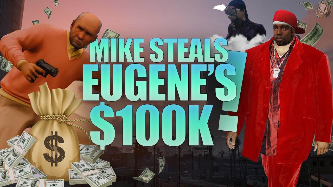 Mike Block robs Eugene for 100k - GTA 5 RP - YouTube