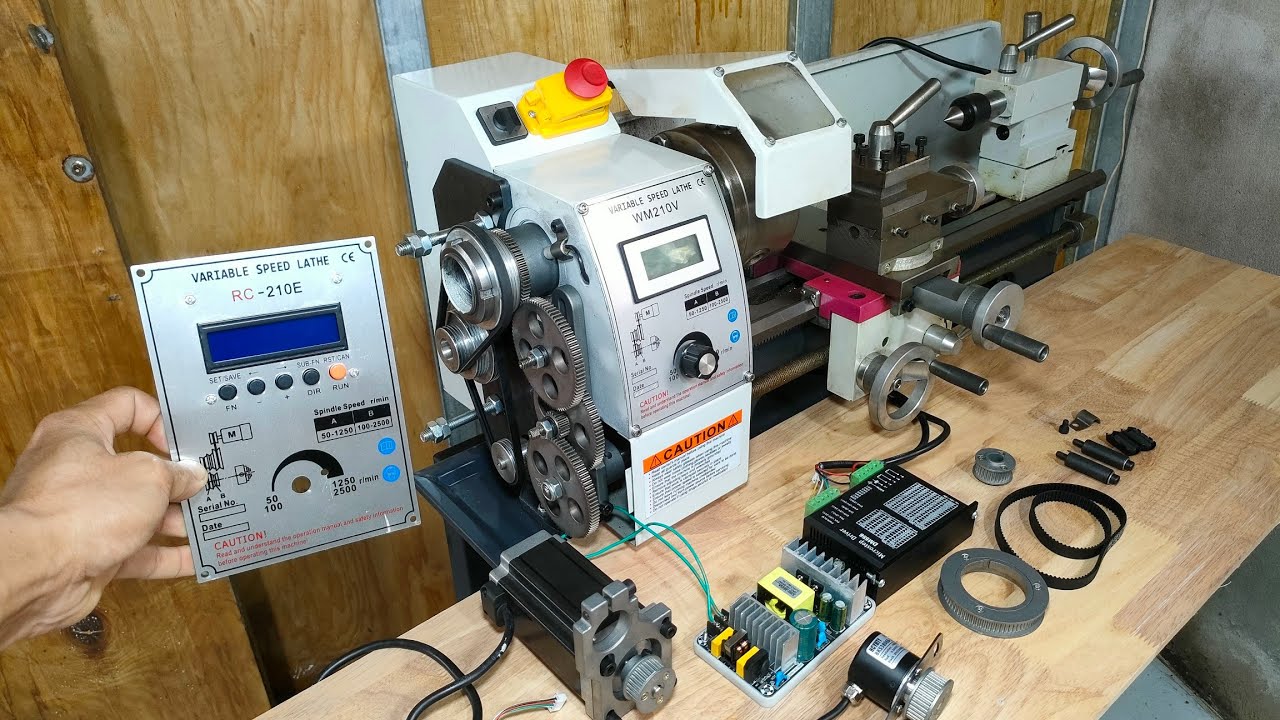 Bản nâng cấp hoàn hảo,tiện ren hoàn toàn tự động với máy mini RC 210E ...