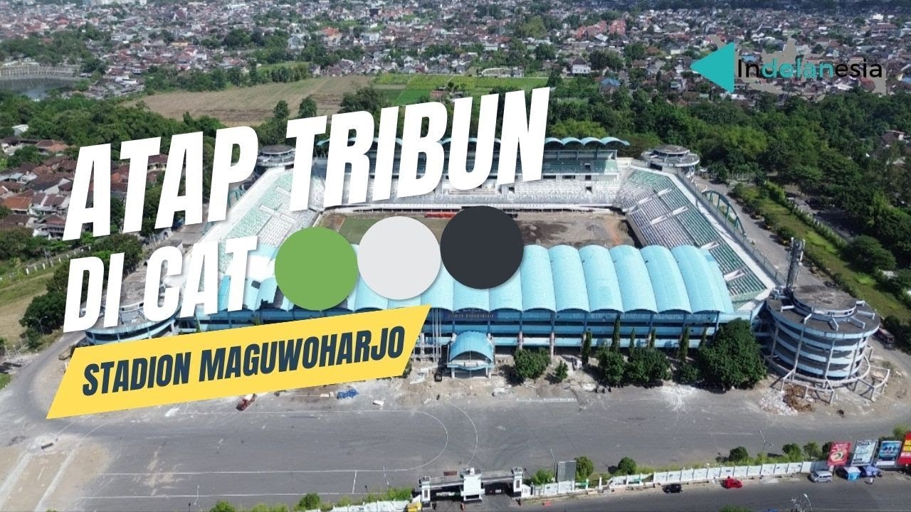 UPDATE TERBARU ATAP STADION DI CAT HIJAU PUTIH HITAM || SEMAKIN MENYALA ...