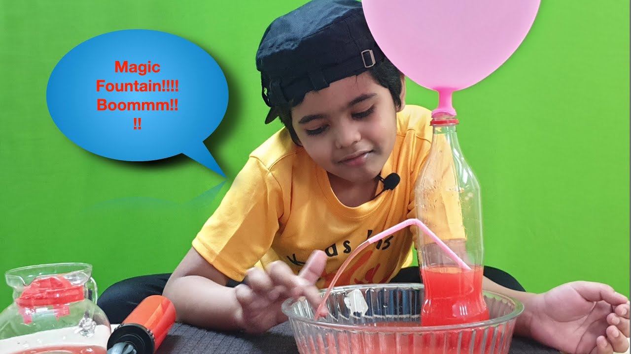 Science Experiments For Kids | Experiment - 5 | Air Pressure Fountain ...