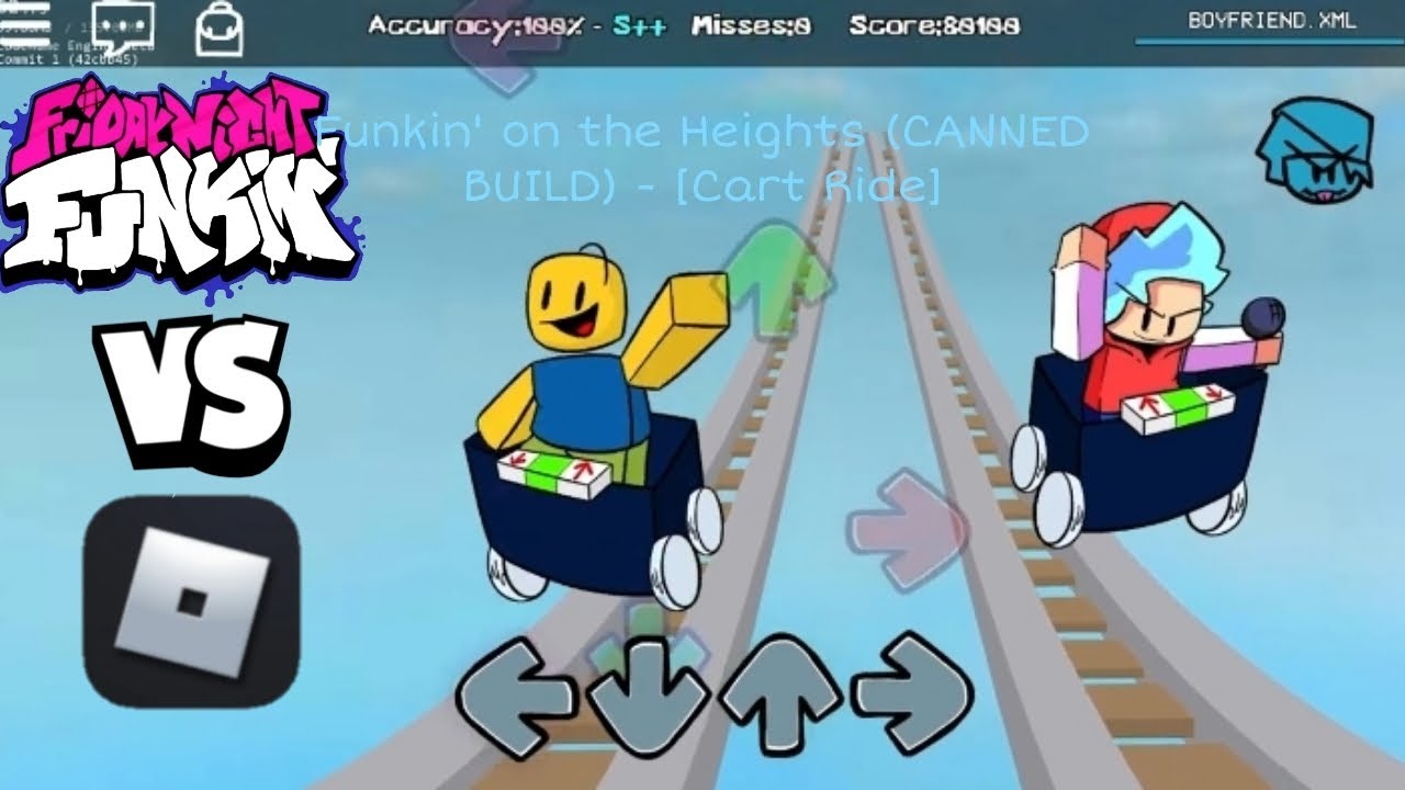 FNF — Funkin' on the Heights (CANNED BUILD): [Cart Ride] + - YouTube