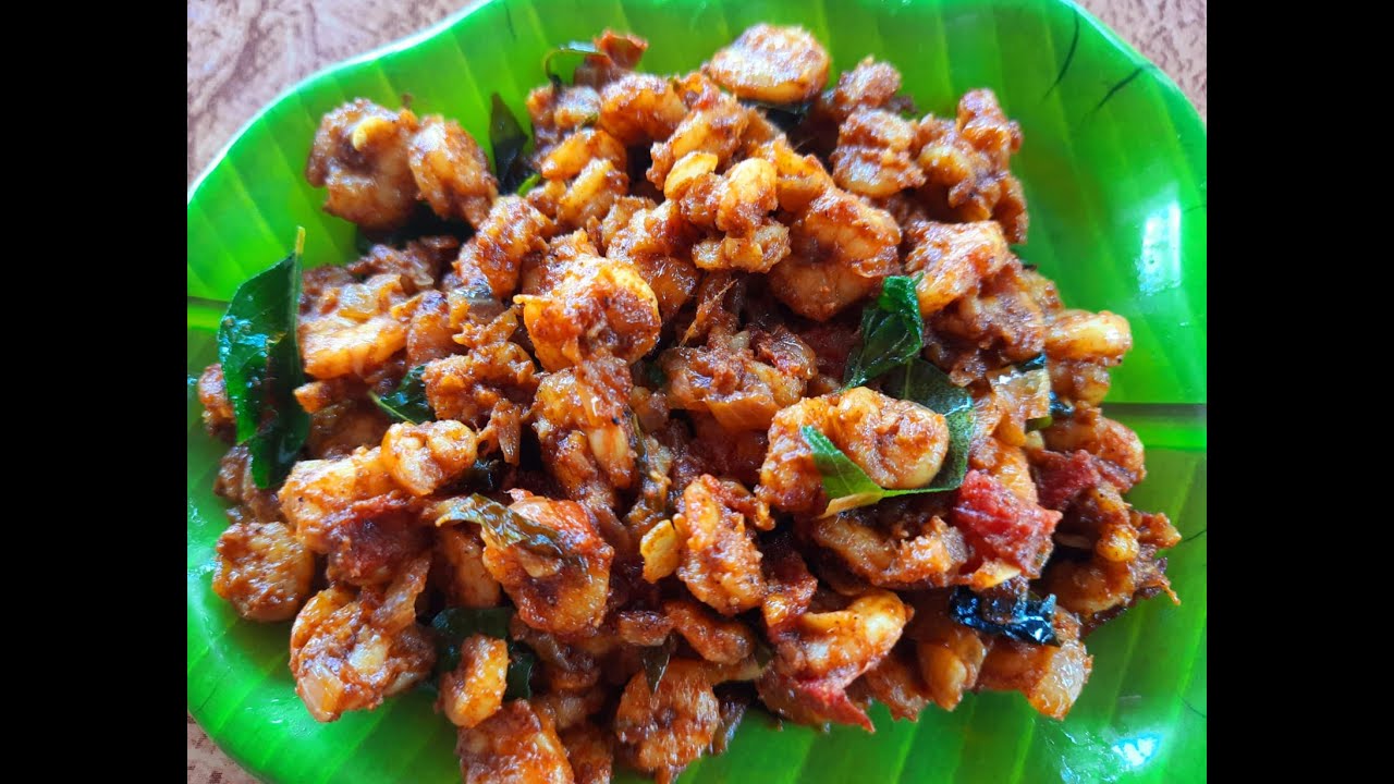 Prawn Fry/Sukka recipe - YouTube