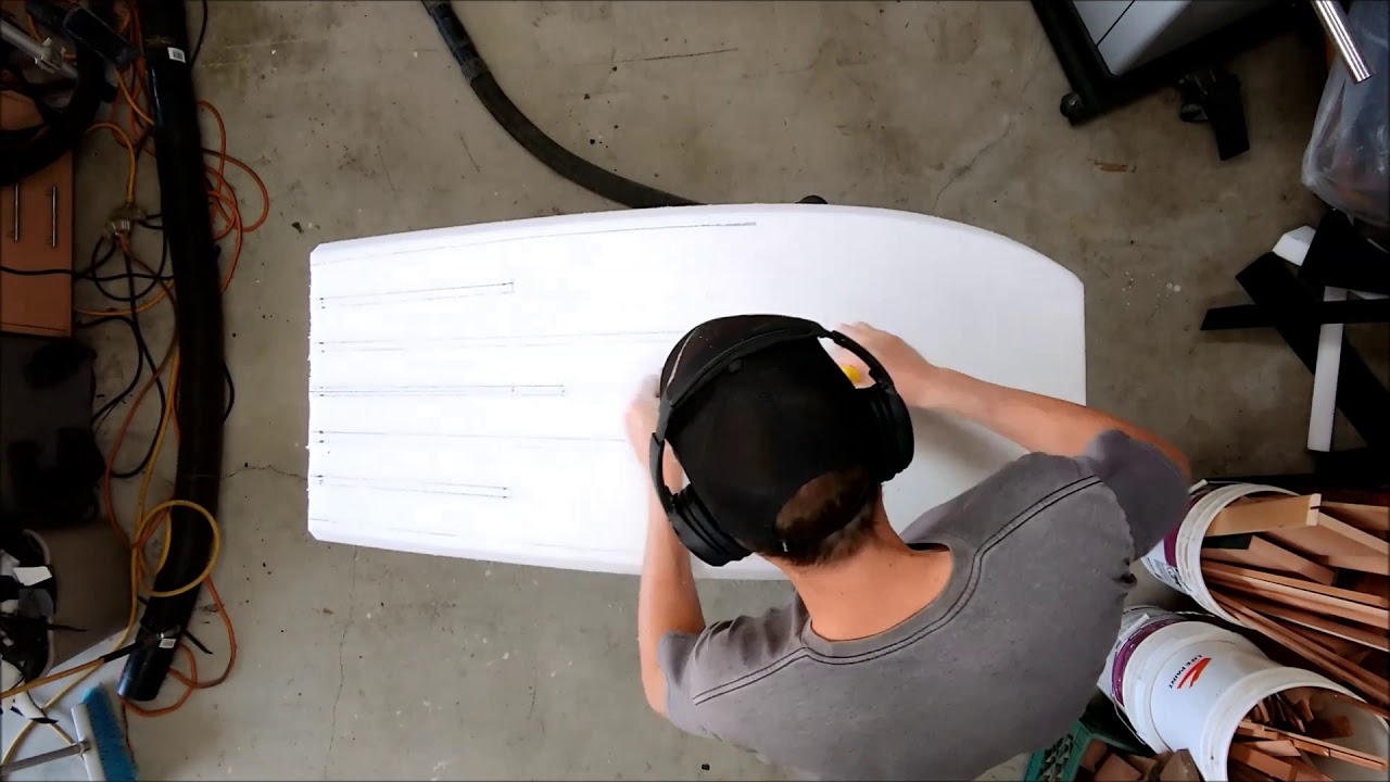 Bodyboard - Shaping a 3 to 6 channel - Time Lapse - YouTube