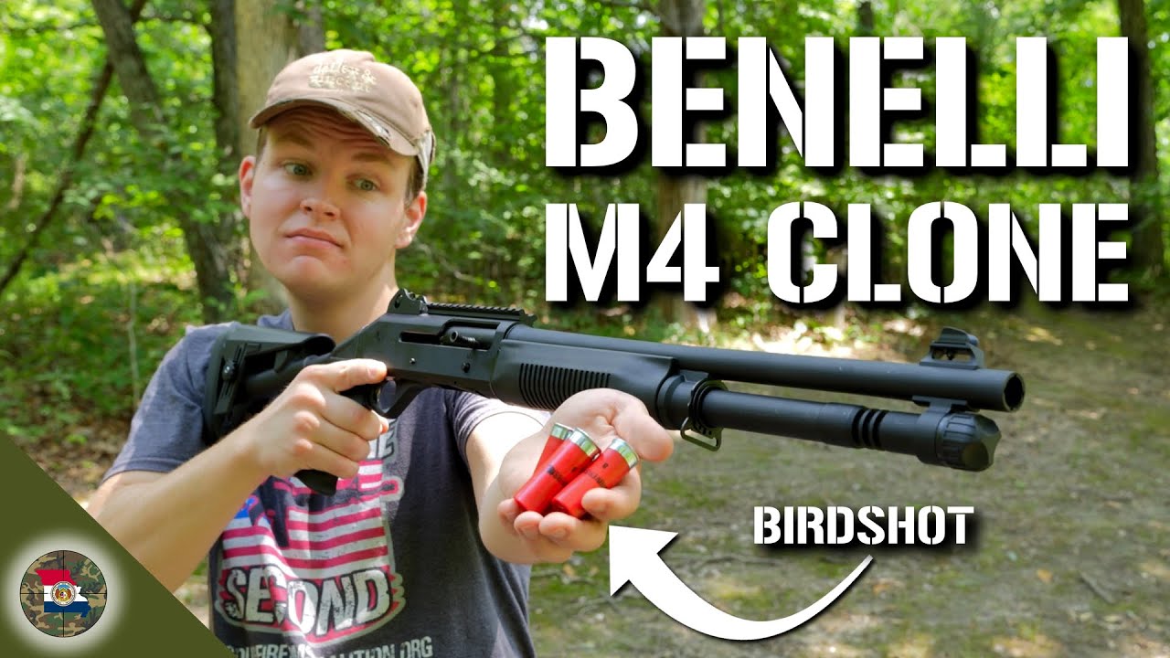 Benelli M4 Clone! Will it Run Birdshot? - YouTube