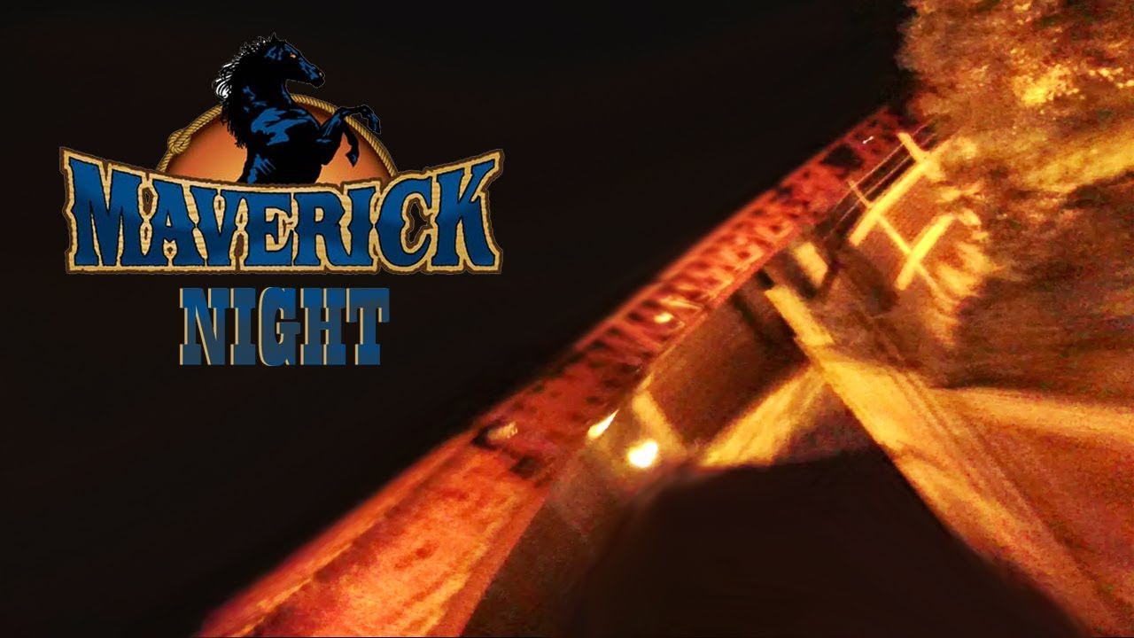 Maverick HD Night Ride Front Seat On Ride POV & Review Intamin Blitz ...