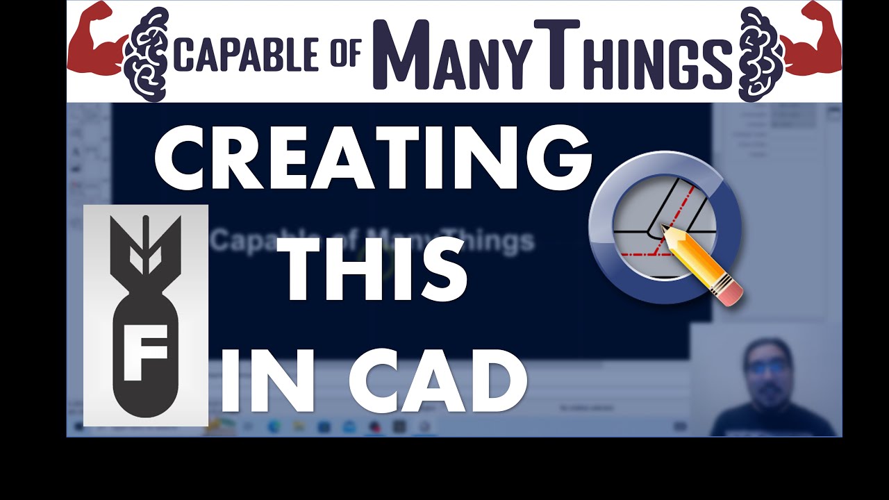 QCAD Creating an F - Bom in CAD - YouTube