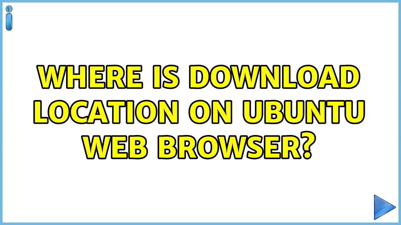 Ubuntu Where Is Download Location On Ubuntu Web Browser YouTube Ubuntu Where Is Download Location On Ubuntu Web Browser YouTube
