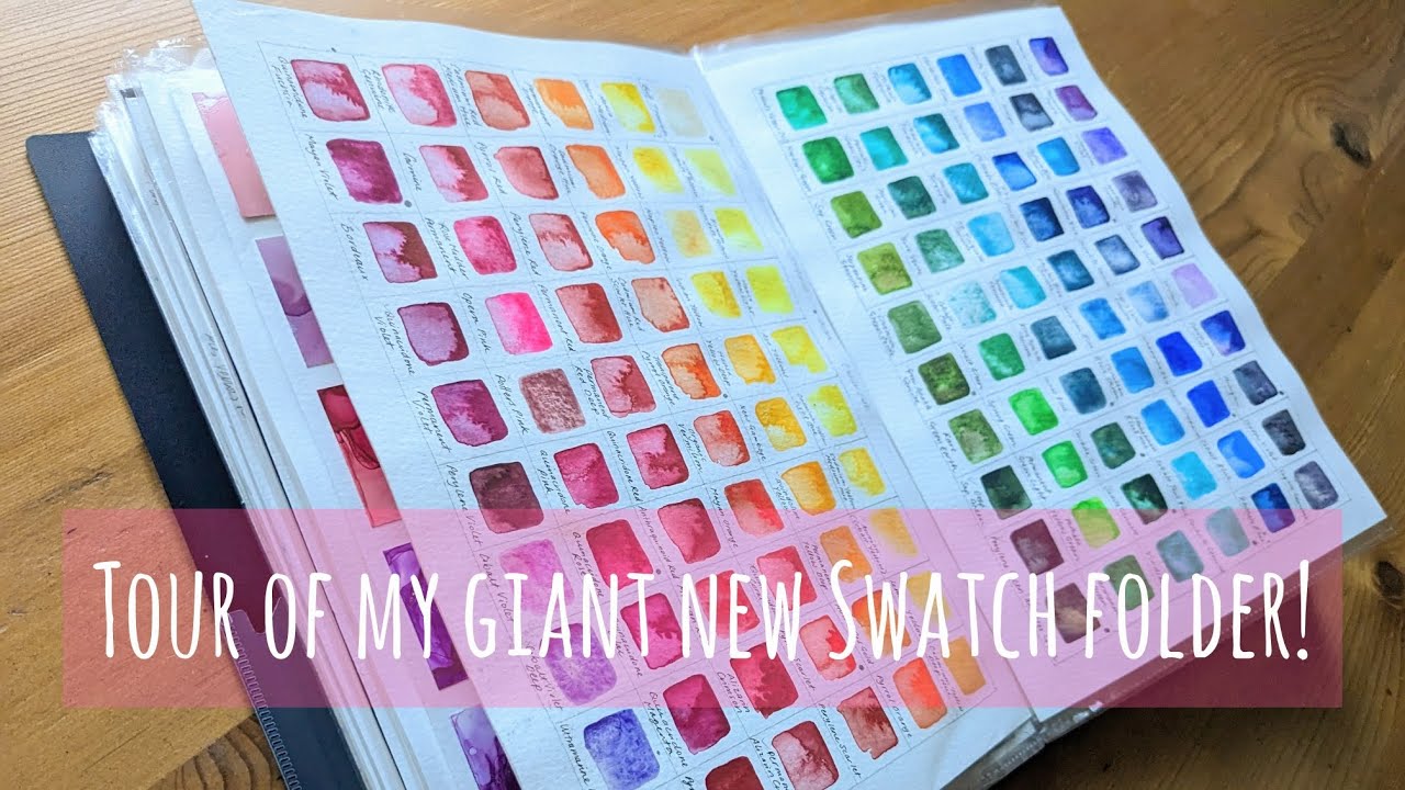 Giant Swatch Folder Tour! Watercolours, Coloured Pencils & More: Daniel ...