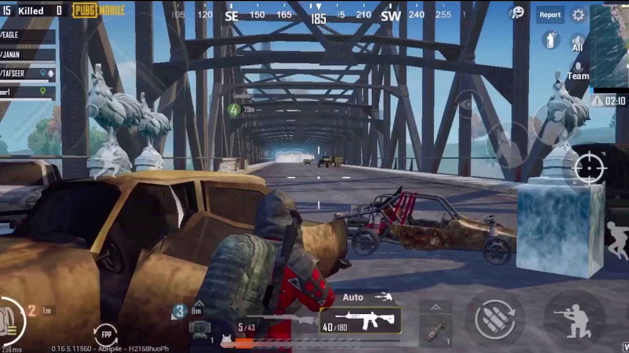 Pubg military base bridge campaign 1 vs 3 squads, Babazai Gaming ...