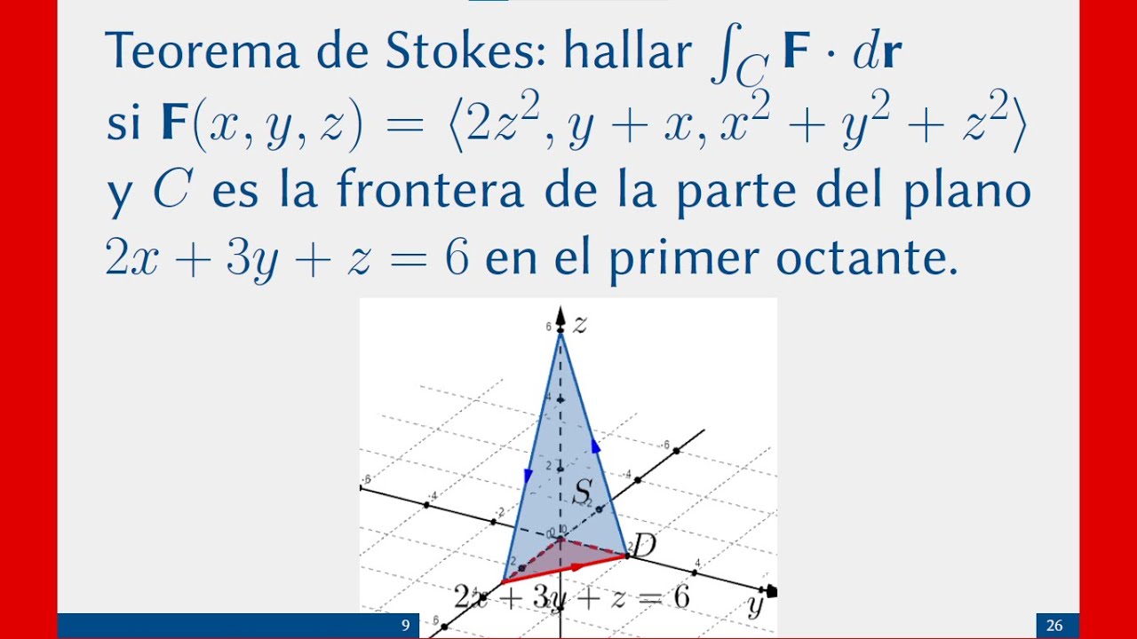 Teorema de Stokes. Ejemplo 15.1.4 - YouTube