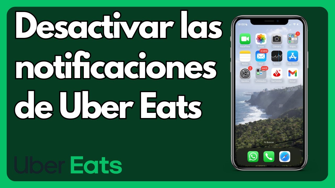 Cómo desactivar las notificaciones de Uber Eats en tu iPhone - YouTube