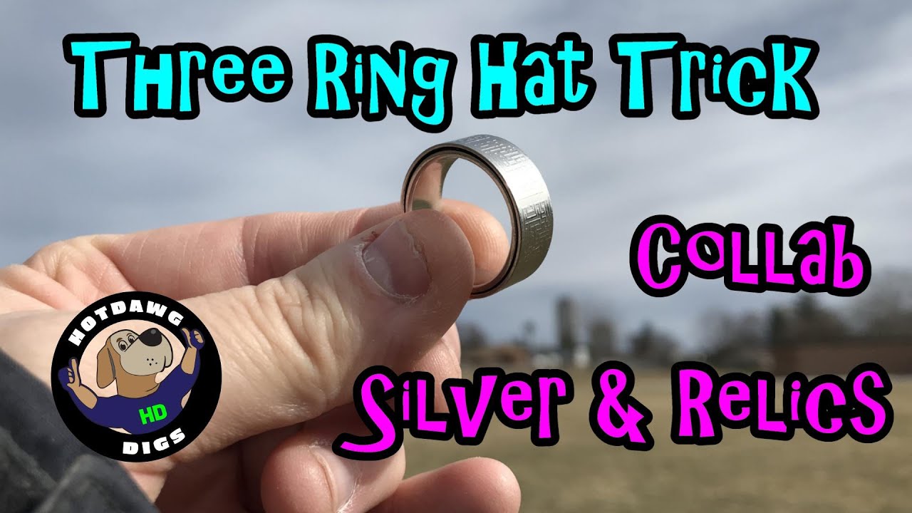 Three Ring Hat Trick Metal Detecting For Silver | XP Deus - YouTube