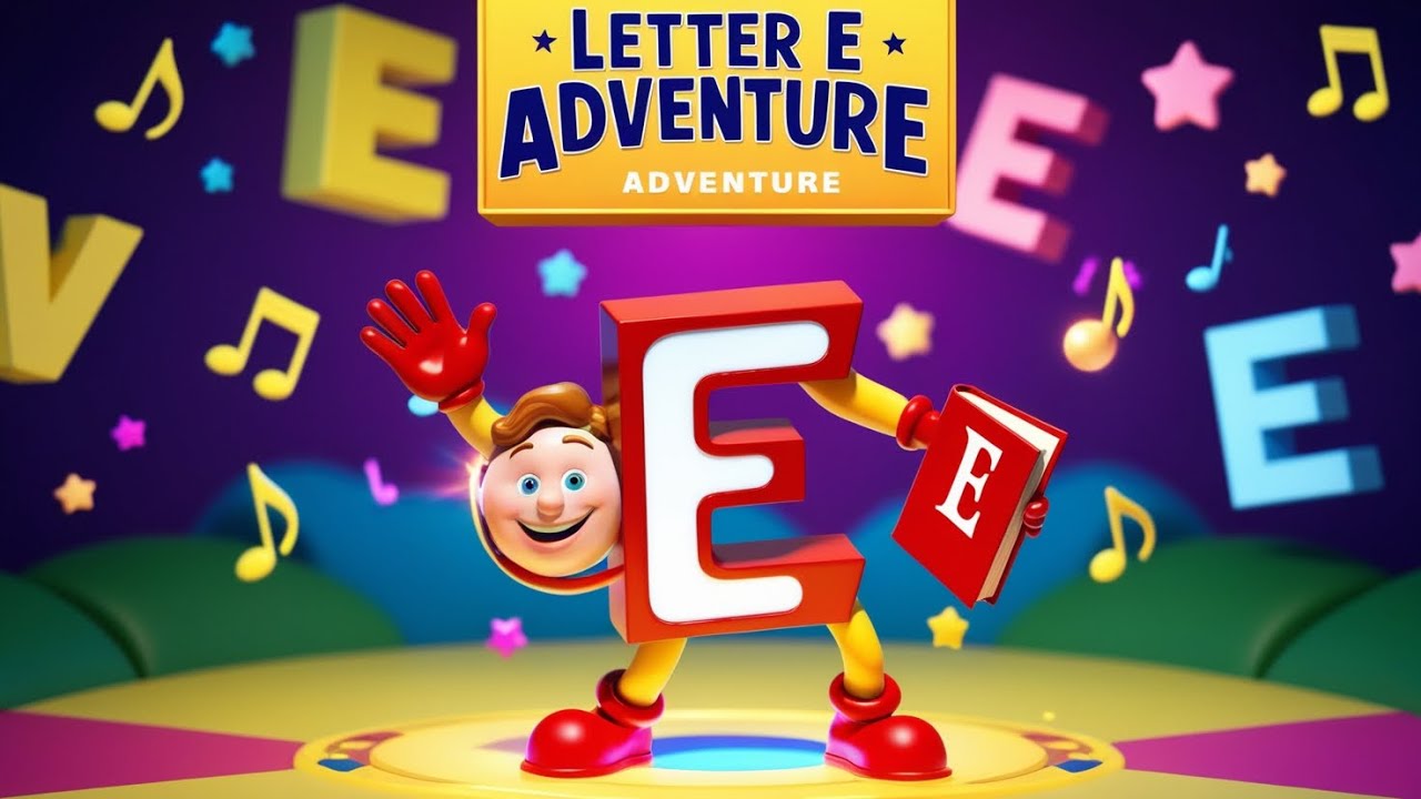 🎶 Letter E Adventure Song – Fun Learning for Kids! #nurseryrhymes # ...