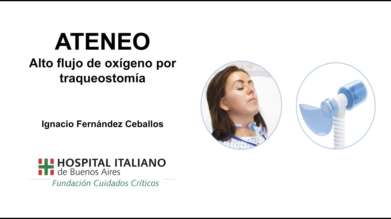 Alto flujo de oxígeno por traqueostomía - YouTube