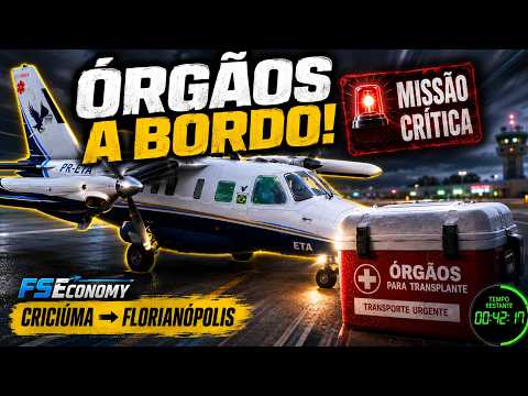 ✈️ Órgãos a Bordo! | Vôo CCM -  FLN  no Mitsubishi MU-2B 60 Marquise.