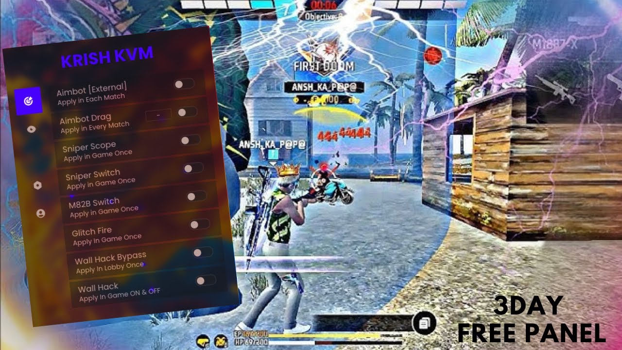 NEW PC PANEL UPDATED OB47💻PANEL FOR FREE AIMBOT FREE FIRE🎯 SNIPER ...