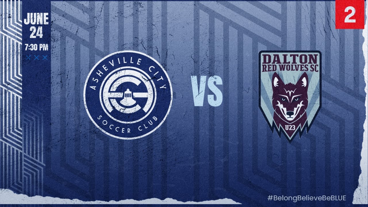 Asheville City Soccer Club vs Dalton Red Wolves - YouTube