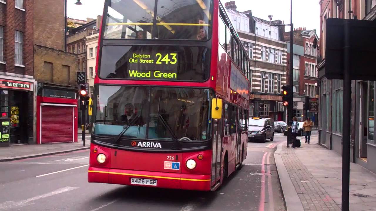 Arriva London Route 243 DLA226 X426FGP ALX400 DAF Tottenham (AR) - YouTube