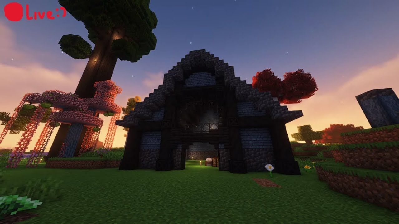 🔴LIVE! PLAYING MINECRAFT building an enchanted room :) - YouTube