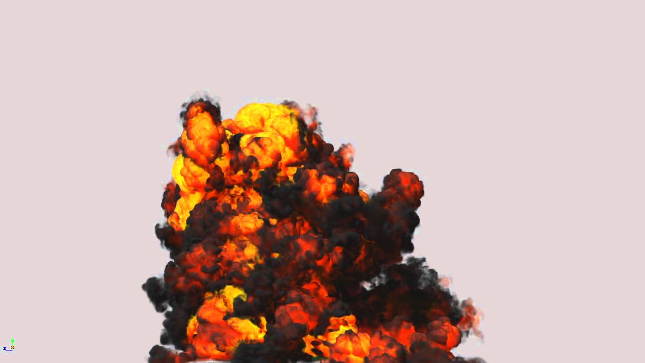 Large Scale Explosion R & D (Maya Fluids) - YouTube