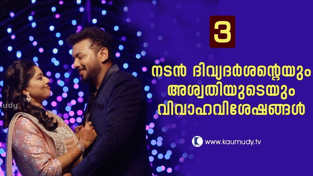 Wedding moments of Actor Divya Darshan and Aswathi | 03 | Wedding Video ...