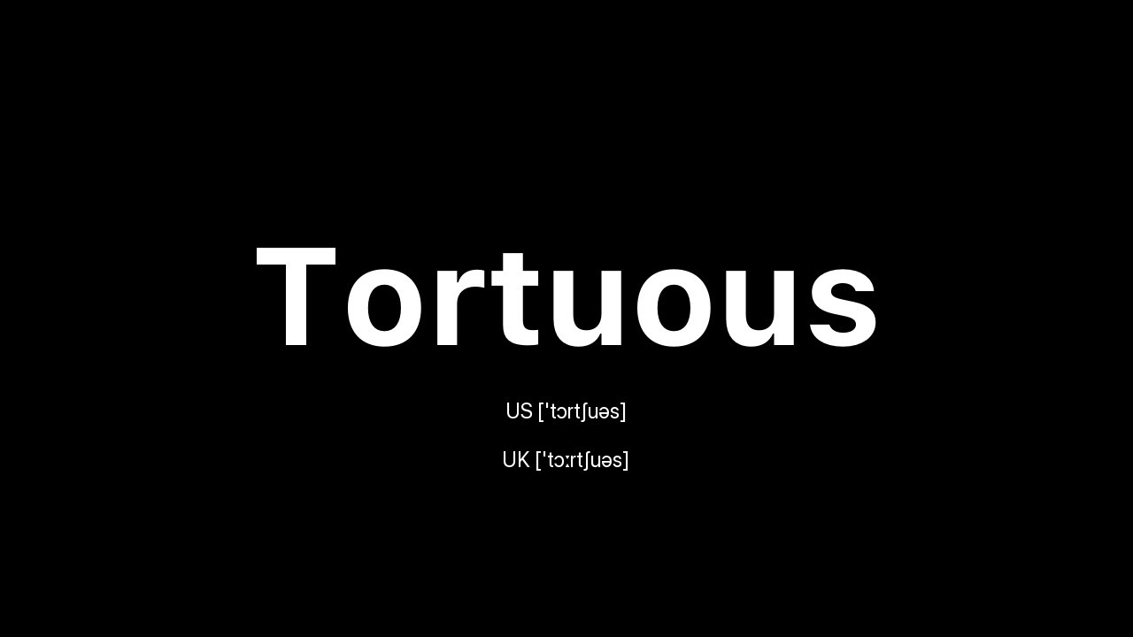 How to Pronounce Tortuous: 🇺🇸 American English vs. 🇬🇧 British English ...