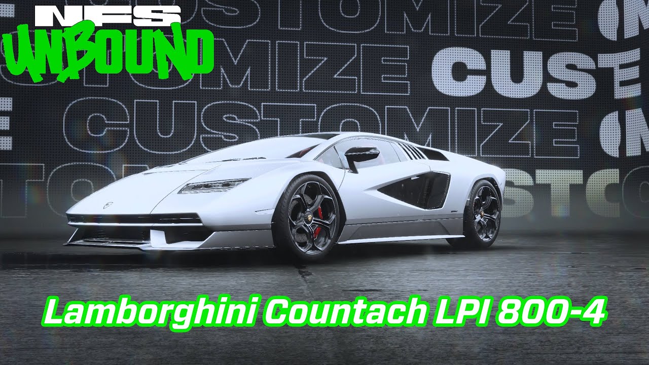 NFS Unbound รีบแต่งรถ #97 Lamborghini Countach LPI 800-4 2021 - YouTube