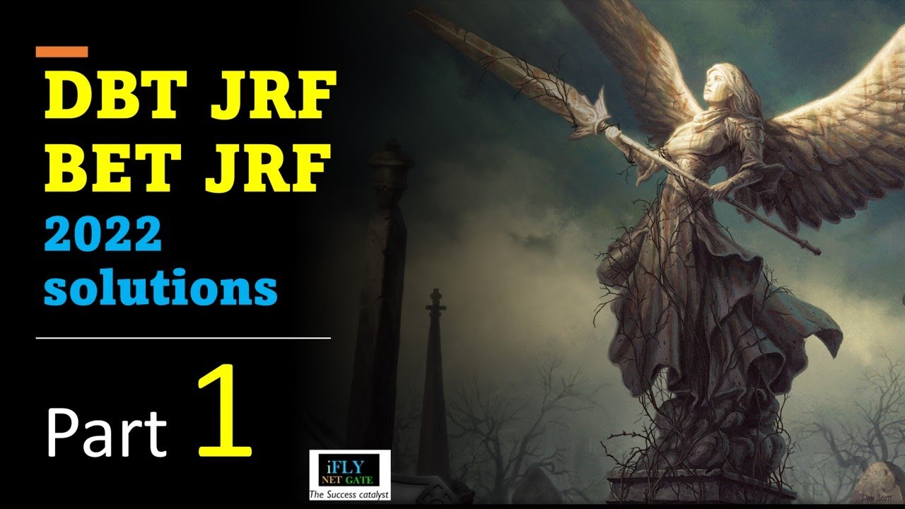 DBT JRF BET JRF 2022 solution part 1 - YouTube