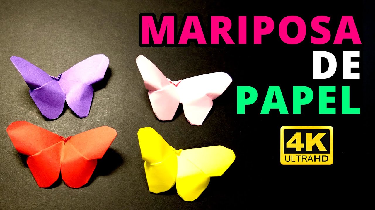 Easy ORIGAMI - Cómo hacer una MARIPOSA de PAPEL Fácil | Mariposas ...