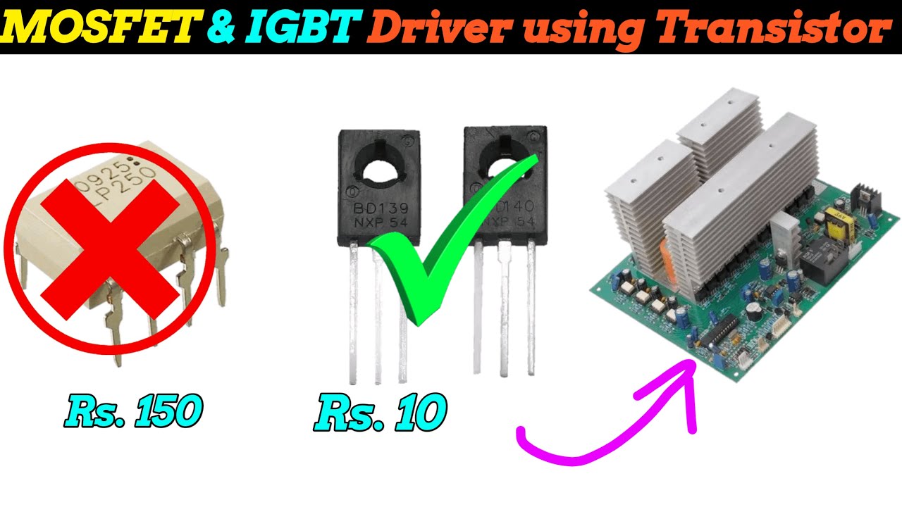 Gate driver circuit using translator || NPN || PNP || - YouTube