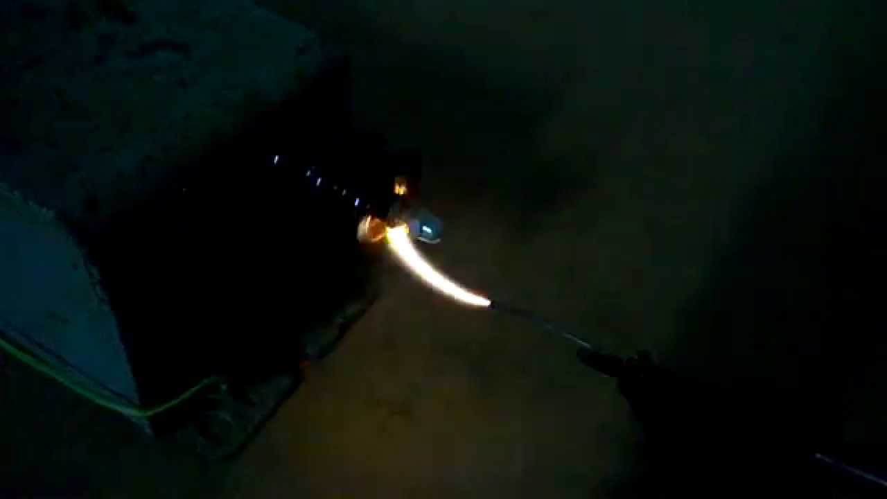 Neon Sign Transformer + Resonant Capacitor = More Output - YouTube