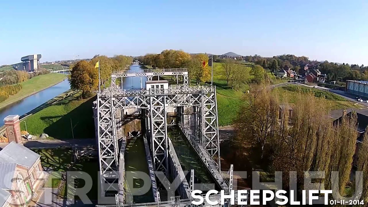 Scheepslift van Strépy-Thieu - YouTube