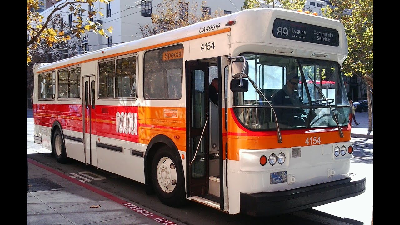 SF Muni 1975 AM General 9635-6 4154 Audio Part 2 - YouTube