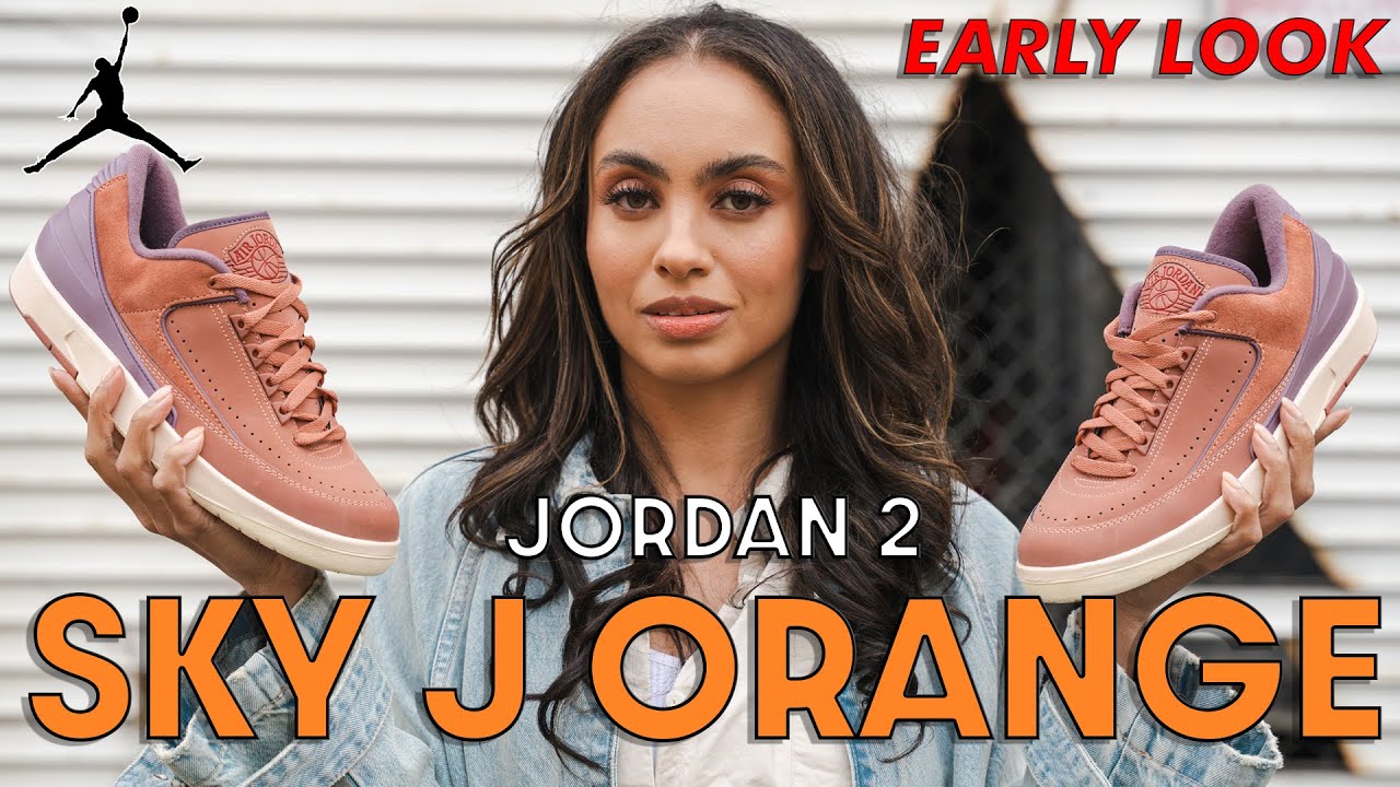 THIS is a SUMMER colorway! Air Jordan 2 Sky J Orange Review and How to ...