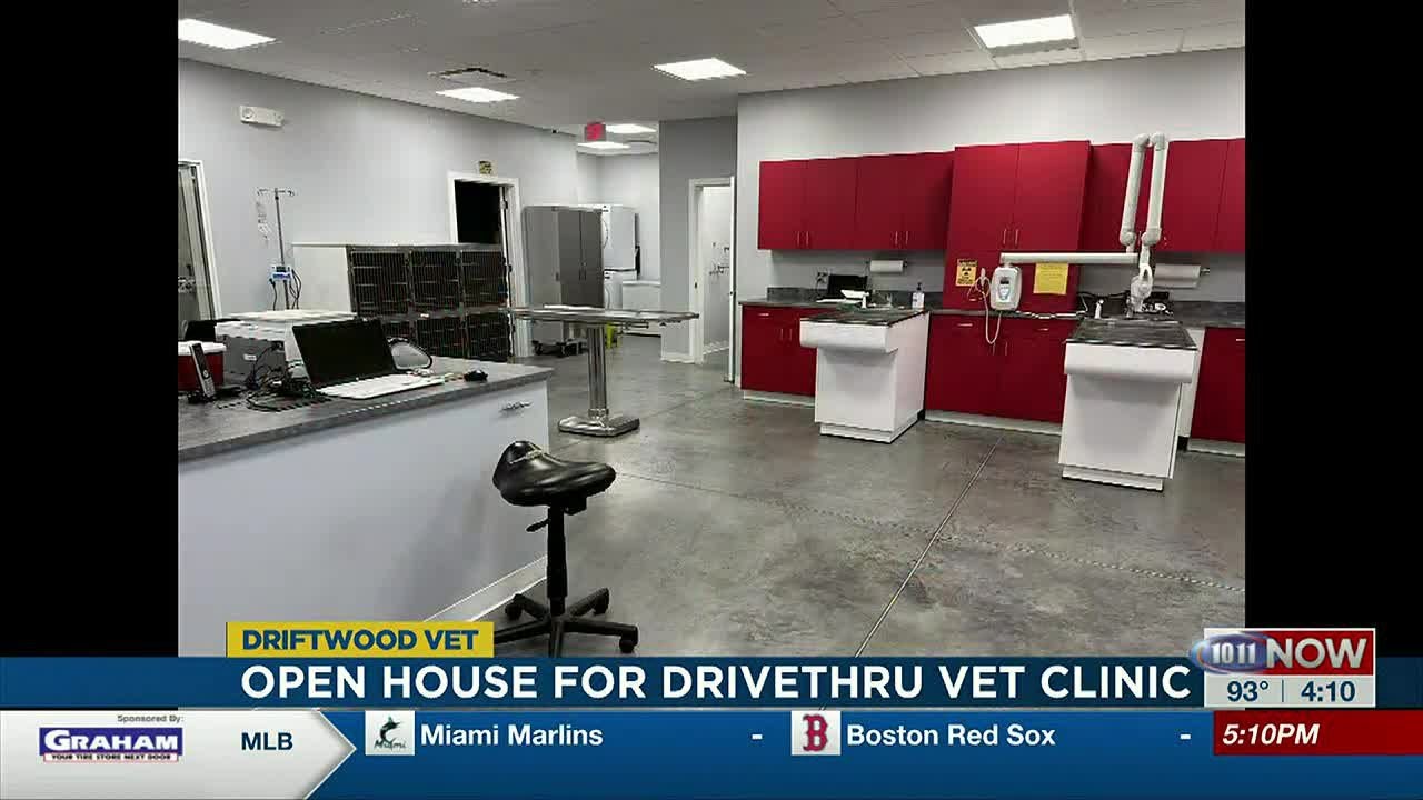 Driftwood Vet open house for drive-thru vet clinic - YouTube