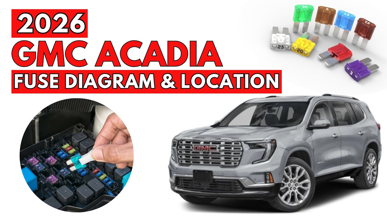 2026 GMC Acadia Fuse Box Diagrams & Location User Guide - YouTube