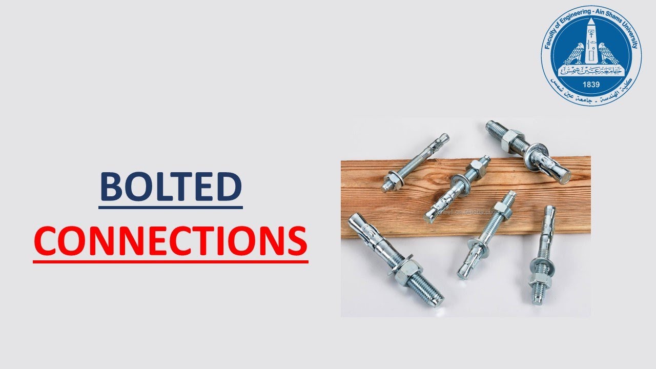 TUT5| DESIGN AND DWG STEPS OF BOLTED CONNECTIONS - YouTube