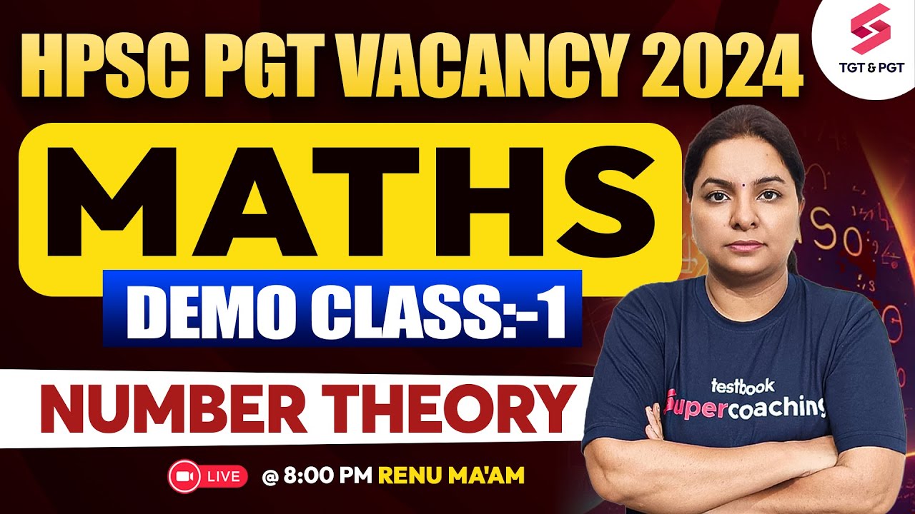 Hpsc Pgt Vacancy Maths Demo Class Hpsc Pgt Maths Classes Haryana