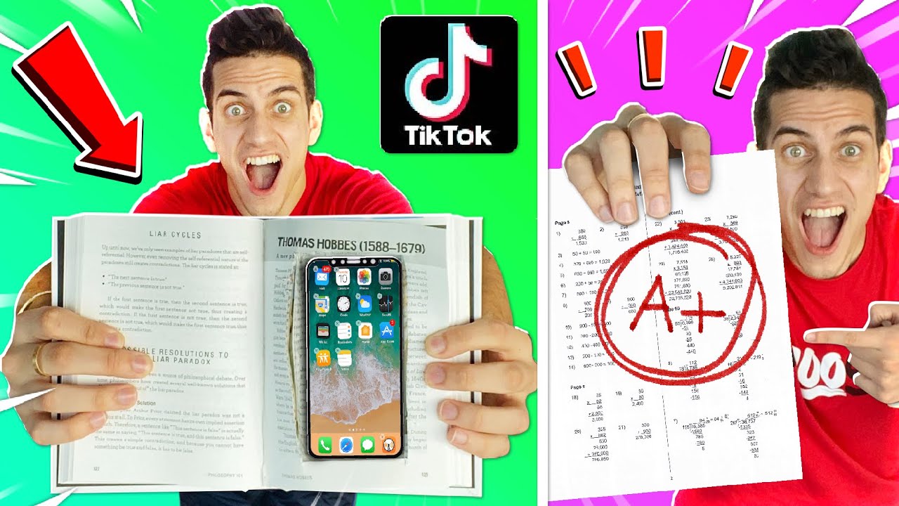 WE TESTED 10 VIRAL TIKTOK LIFE HACKS for SCHOOL! **WE GOT AN A+** - YouTube